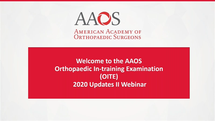 Orthopaedic In-Training Examination (OITE)